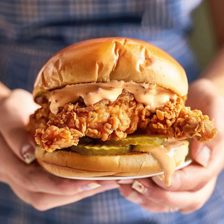 Crispy Garlic Butter Chicken Sandwiches